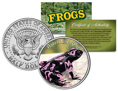 HARLEQUIN TOAD Frog Collection JFK Kennedy Half Dollar US Coin | eBay