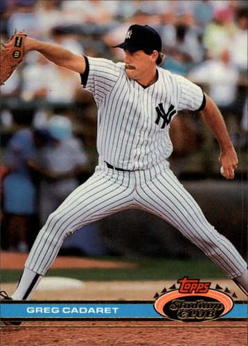 1991 Stadium Club New York Yankees Baseball Card #536 Greg Cadaret | eBay