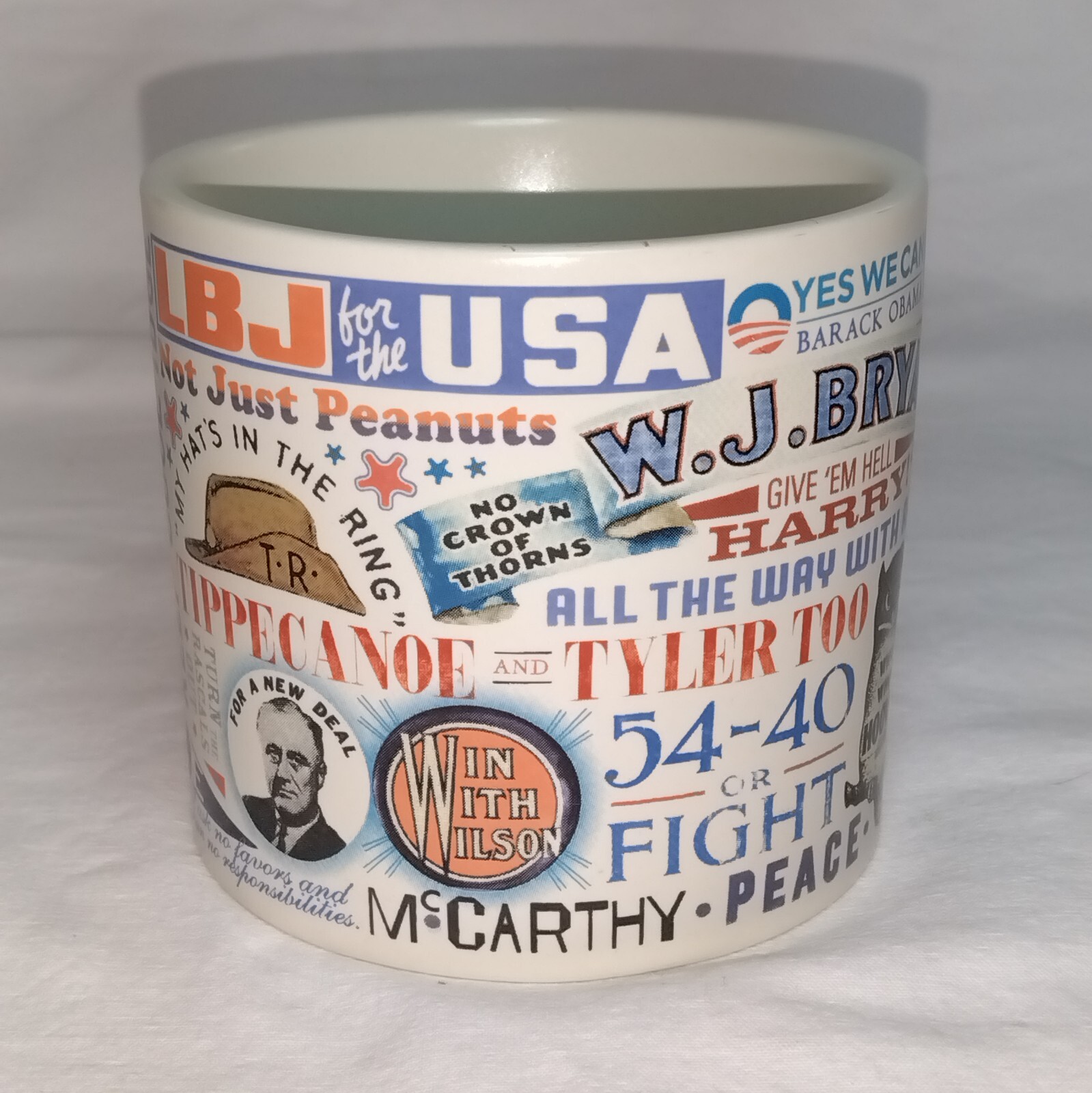 Presidential Slogan Coffee Mug /Tea Cup, USA PresidentCampaign Slogans ...