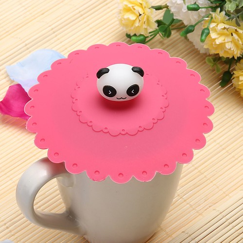 Cute Anti-dust Silicone Glass Cup Cover Coffee Seal Lid Cap (Panda ...
