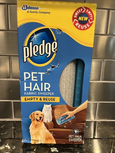 Pledge Pet Hair Fabric Sweeper Dog & Cat Roller Remover EMPTY REUSE ...