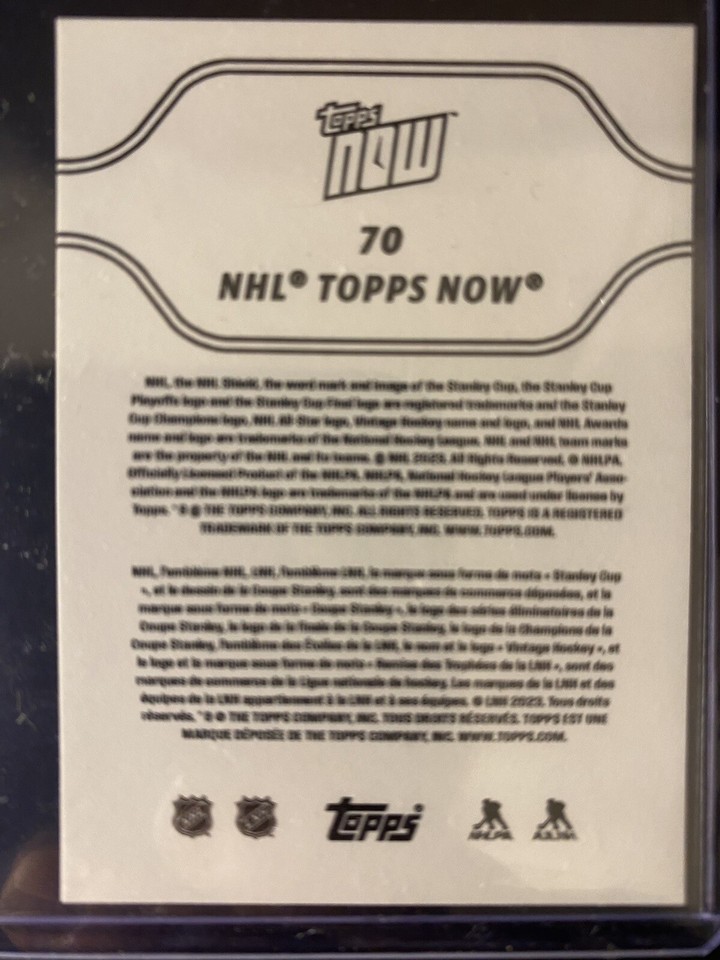 🏒🌟🚨2023-24 Topps Now NHL Sticker Connor Bedard "Michigan Goal" 😮 Rookie ...