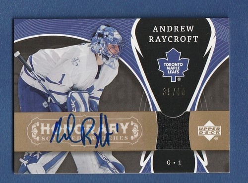 ANDREW RAYCROFT 2007-08 Trilogy AUTO Jersey Honorary Scripted Swatches ...
