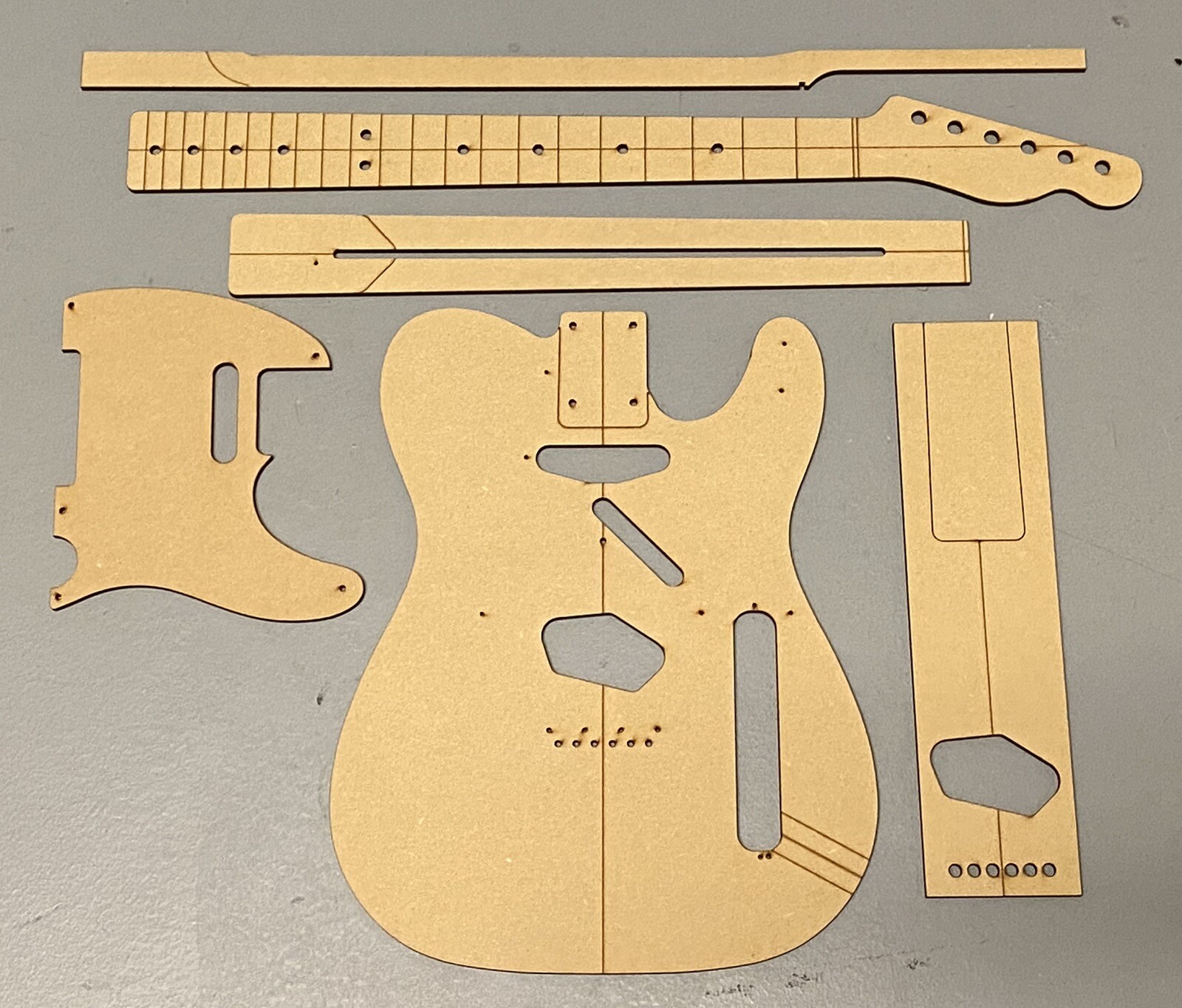 Classic Telecaster Complete Luthier Routing/Building Templates | eBay
