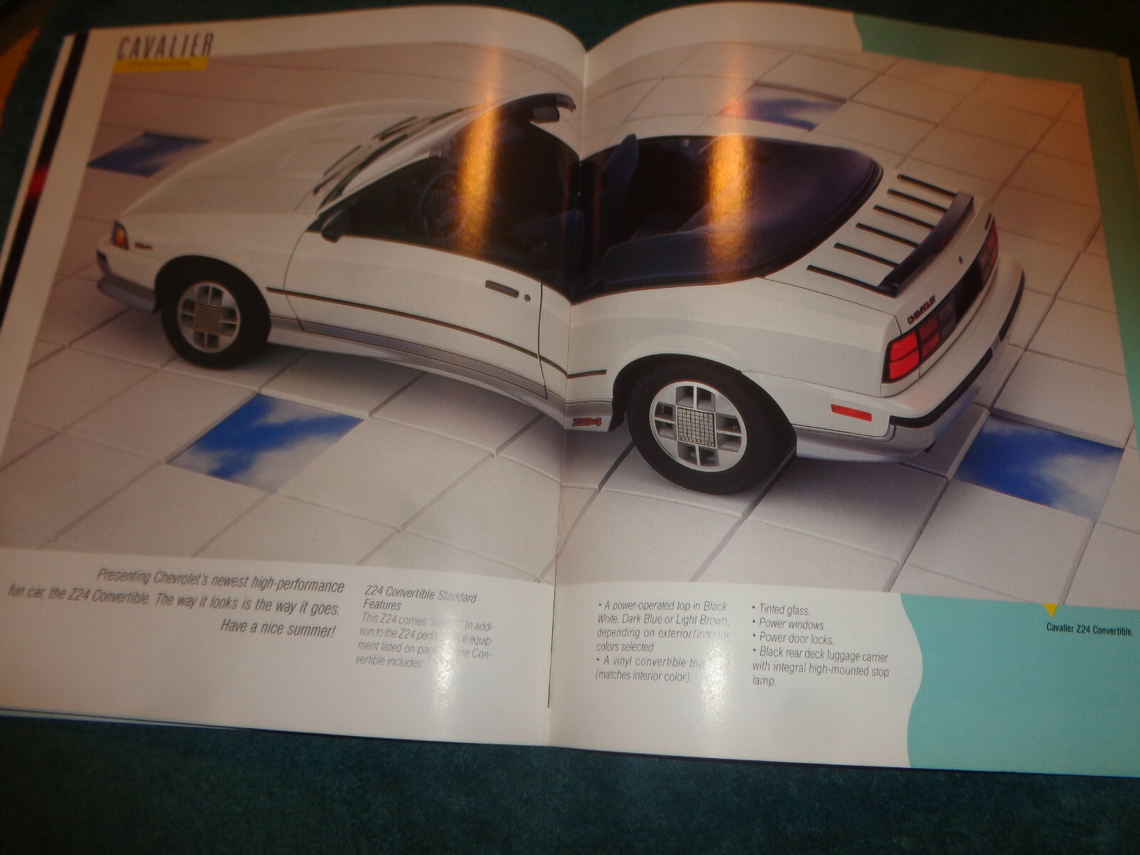 1988 CHEVROLET CAVALIER SALES BROCHURE / ORIGINAL DEALER CATALOG! Z24 ...