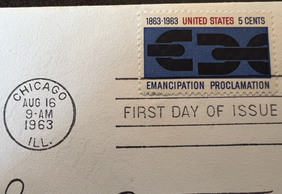 BRUCE CATTON (CIVIL WAR HISTORIAN) SIGNED FDC EMANCIPATION PROCLAMATION ...