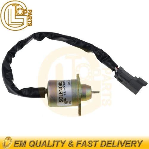 Fuel Shutoff Solenoid 41-6383 for Thermo King TK41-4306 Yanmar 4TNE88 ...