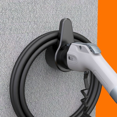Electric Car EV Charging Cable Holder Plastic Strong Wall Mounted ...