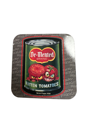 Wacky Packages Minis Series DE-MENTED ROTTEN TOMATOES Sticker Red ...
