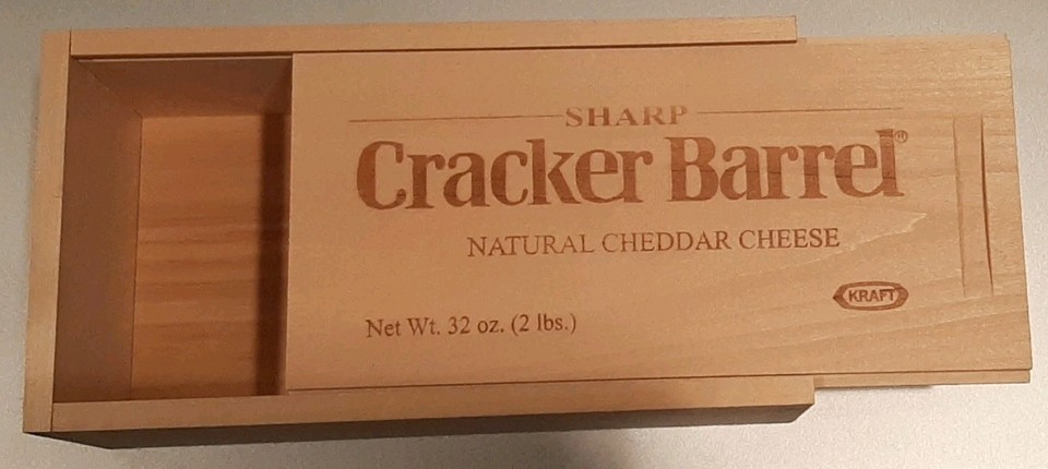 2007 Kraft Cracker Barrel Sharp Cheddar Cheese Wooden Box | eBay