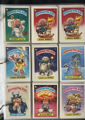 1985 Garbage Pail Kids Collection Blasted Billy,BadBreath Seth,Jay ...