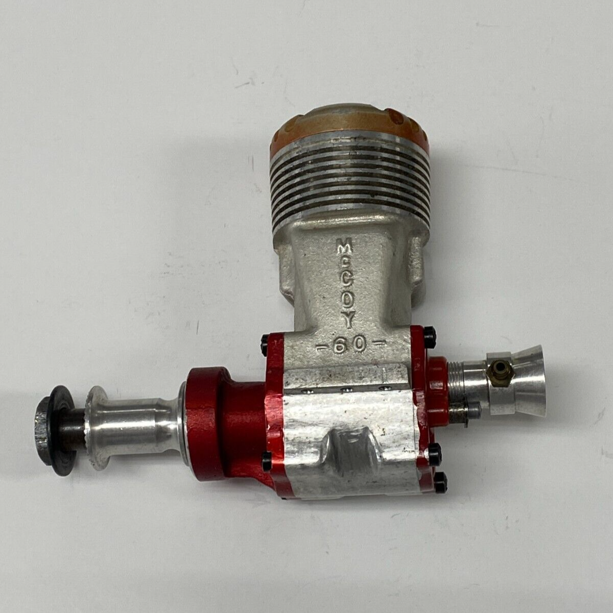 Vintage McCoy 60 Red Head Control Line Model Airplane Tether Car Engine ...