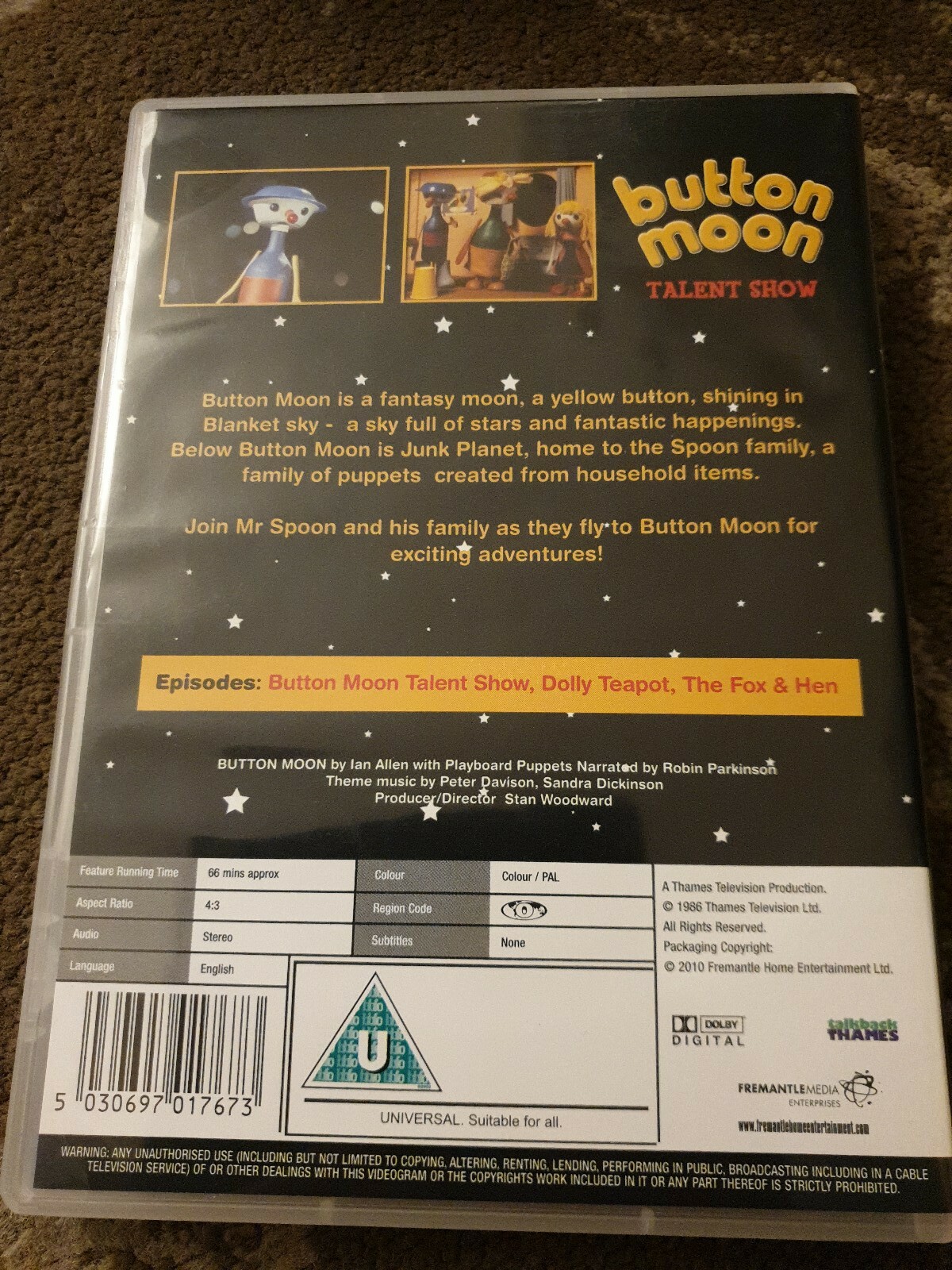 BUTTON MOON TALENT SHOW DVD 3 EPISODES RETRO KIDS | eBay UK