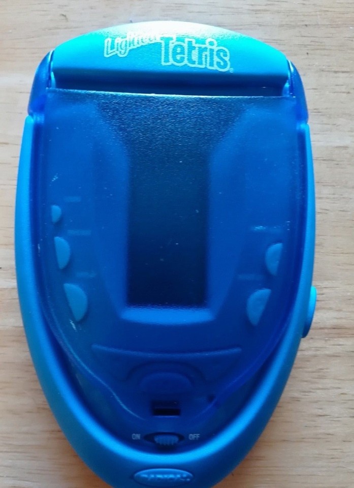 Lighted Tetris Electronic Handheld Game RADICA Blue w/ Lid & Sound | eBay