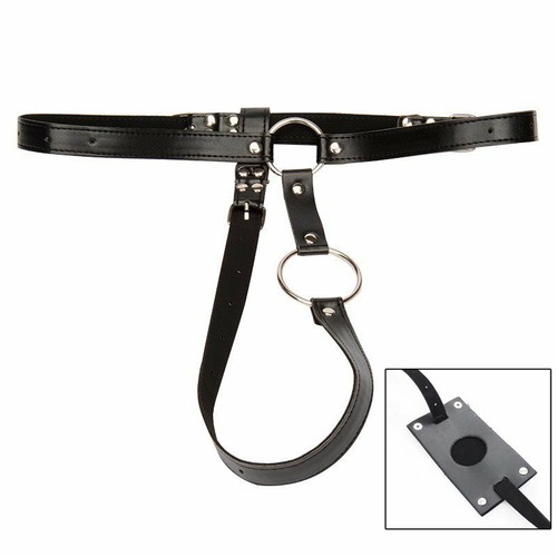 Wearable Anal Butt Plug Strap-on Harness with Cock Ring Chastity Belt ...