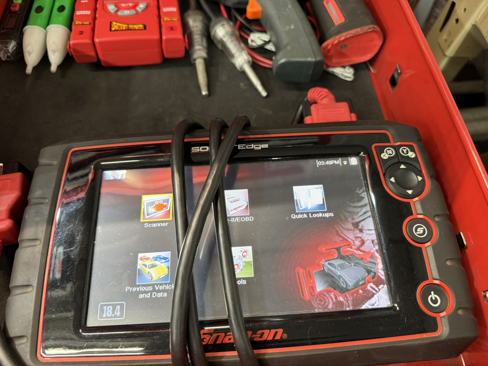SNAP ON SOLUS EDGE 18.4 TOUCH DIAGNOSTIC FULL FUNCTION SCANNER Up To ...