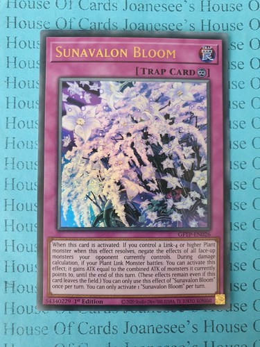 Sunavalon Bloom GFTP-EN026 Ultra Rare Yu-Gi-Oh Card 1st Edition NMint ...