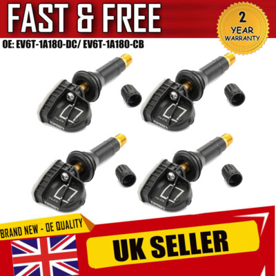 4PCS TPMS Tyre Pressure Sensor 1862980 203683 For Ford Focus Fiesta C ...