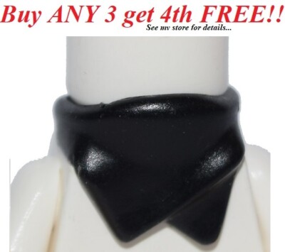 ☀️NEW Lego Minifig BLACK Bandana Face Scarf Wrap Cowboy Bandit Scarf ...