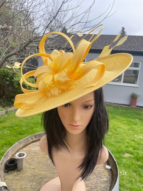 SNOXELL & GWYTHER HAT 2 NAVY WHITE ASCOT WEDDING HATINATOR HAT MOTHER ...