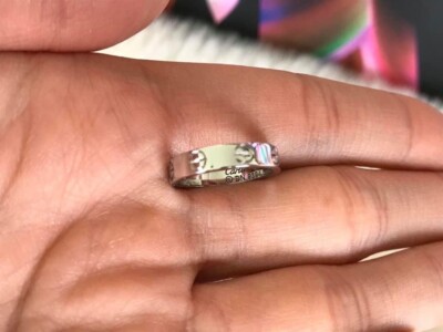 Cartier Love Ring Polished 18k White Gold Size 47 Band | eBay Cartier Love Ring Polished 18k White Gold Size 47 Band | eBay