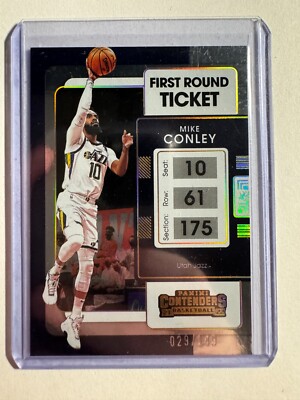 K174,231 - 2021-22 Panini Contenders First Round Ticket #51 Mike Conley ...