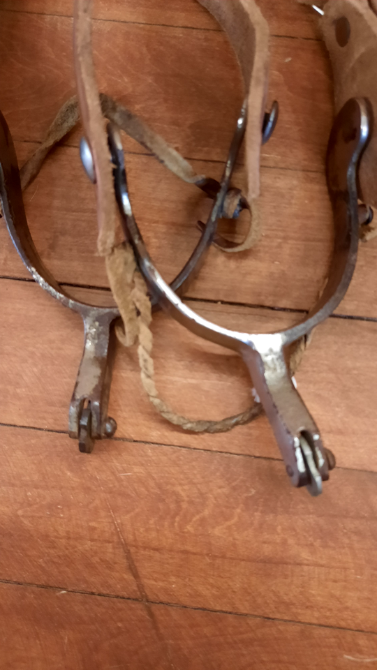 Original NORTH & JUDD SPURS Silver Spurs Marked w/Anchor Cowboy Spurs ...