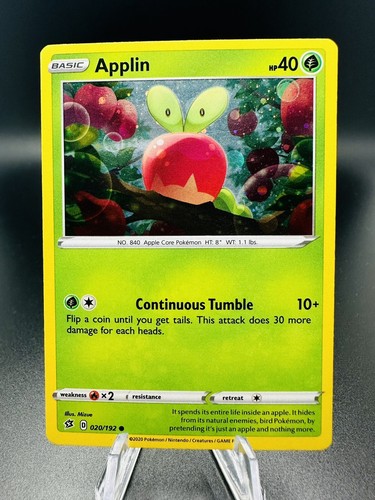 Pokemon TCG - Holo Applin 20/192 - Rebel Clash 2020 | eBay