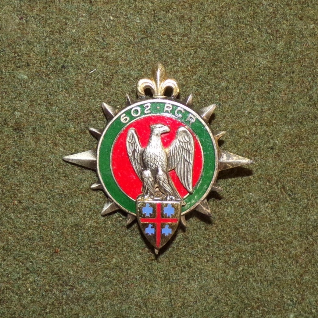Vintage French Army 602nd Road Traffic Regiment RCR Pocket Badge (Drago ...