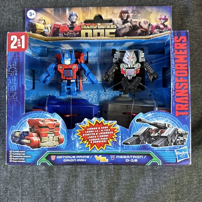 Transformers ONE Launch And Race Optimus Megatron Botshot 2pack ...