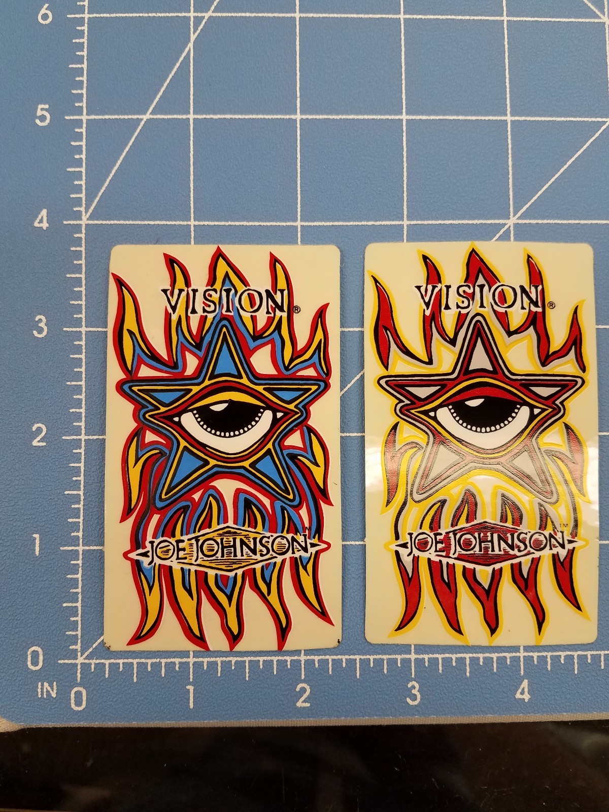 NOS Vision Skateboard Stickers - Joe Johnson - 2 pack | eBay