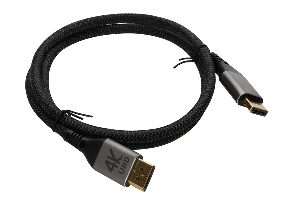 DisplayPort Cable 4K 60Hz DP to DP Lead Ultra HD PC Monitor Gaming 0.5m ...