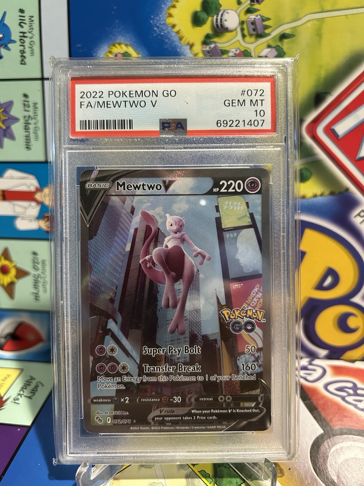 PSA 10 Mewtwo V Alternate Alt Full Art 072/078 Pokémon GO Holo | eBay