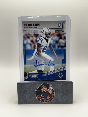 2018 Panini Playoff - Rookies Deon Cain #297 Red Zone Autographs (AU ...