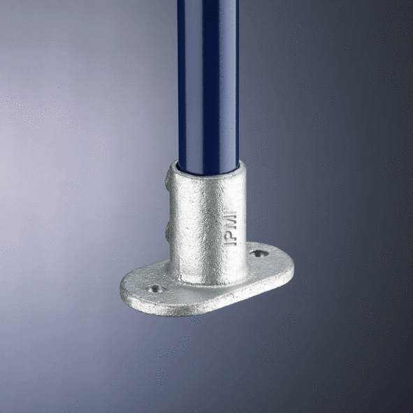 Key Clamp Base Plate Flange - 132 Steel Pipeclamps Railing Scaffolding ...