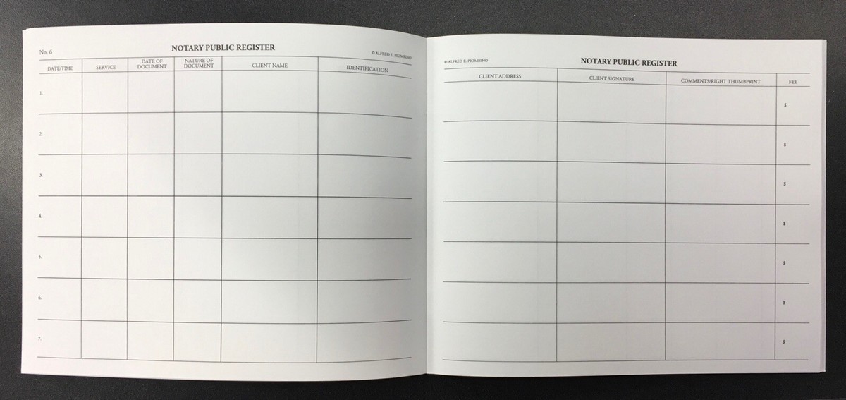 Oklahoma Notary Log Book Printable How To Record Multiple Notary