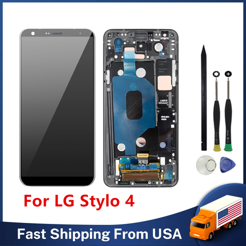 USA For LG Stylo 4 Q710 Q710ULM Q710MS LCD Display Screen Touch Frame ...