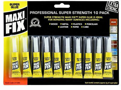 MEGA MAXI FIX SUPER GLUE PROFESSIONAL SUPER STRENGTH GOOD QUALITY | eBay UK