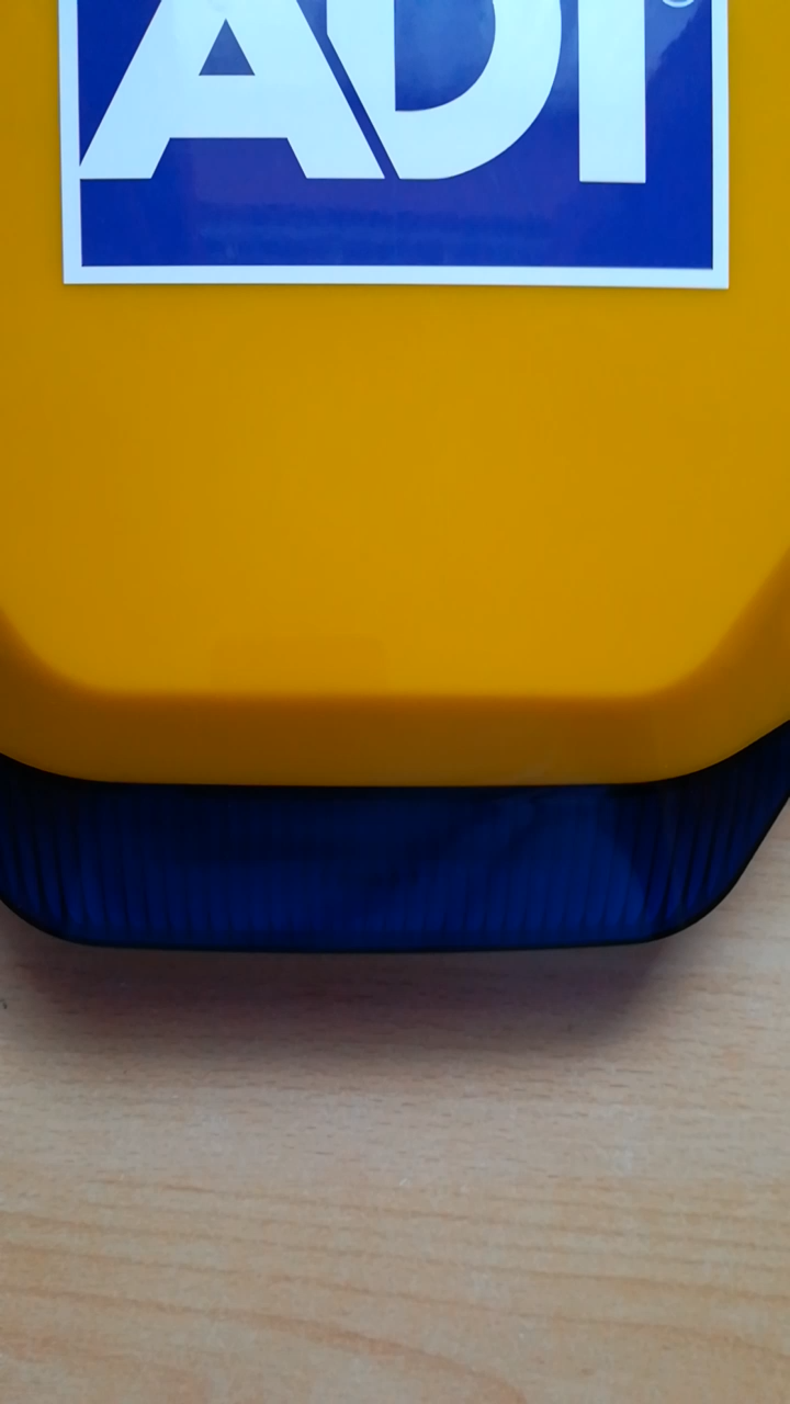 ADT style decoy intruder alarm sounder box with light operated flashing ...