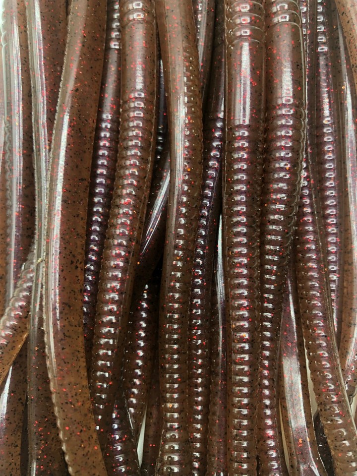 Zoom Trick Worm Style Straight Tail Floating Worm Bass Fishing Lure ...