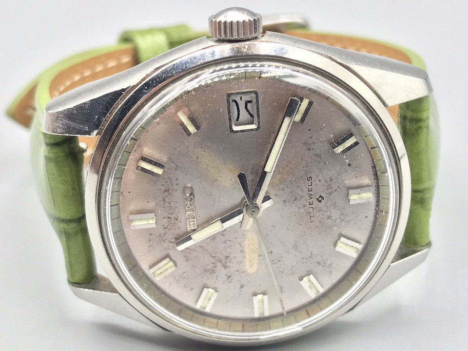 Seiko 6602-7040 35mm hand-wound mechanical movement All S/S 17 jewels ...