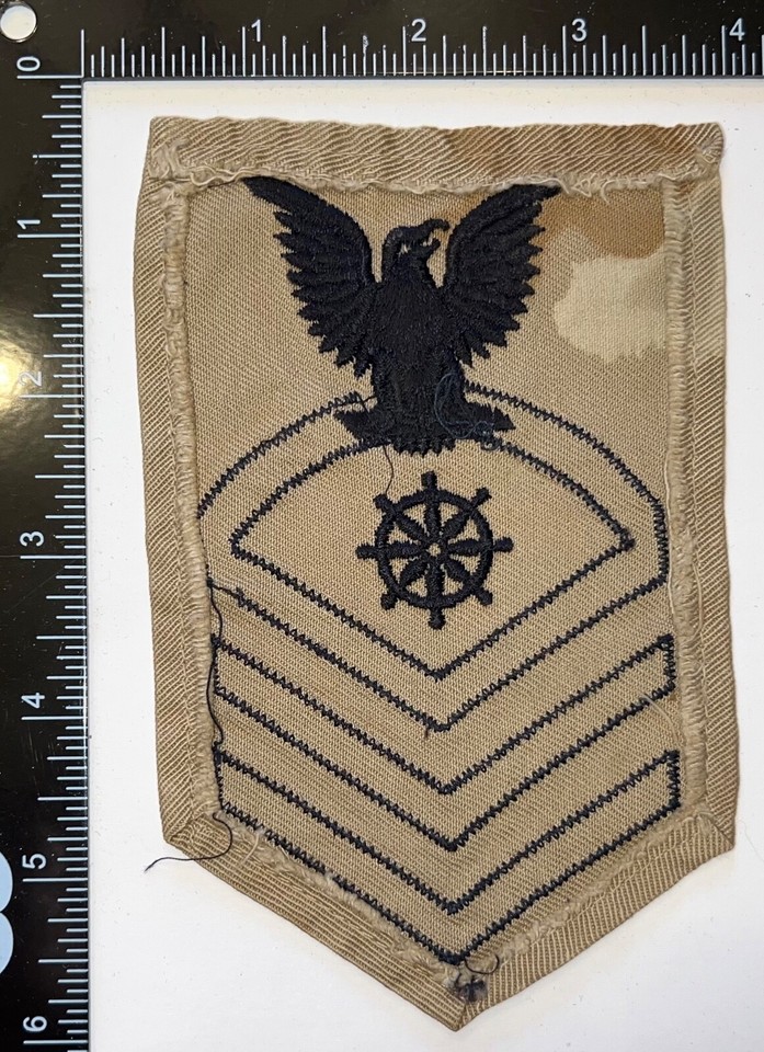 WWII US Navy USN Quartermaster CPO Chief Petty Officer Rate LIONA Patch ...