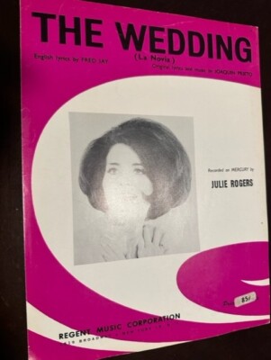 Sheet Music The Wedding La Novia Julie Rogers By Fred Jay Joaquin TX | eBay
