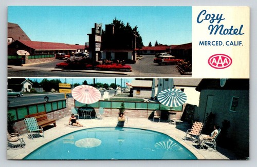 Cozy Motel Merced California Postcard | eBay