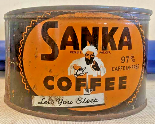 Sanka One Pound Coffee Can 1946 Nice Display Tin | eBay
