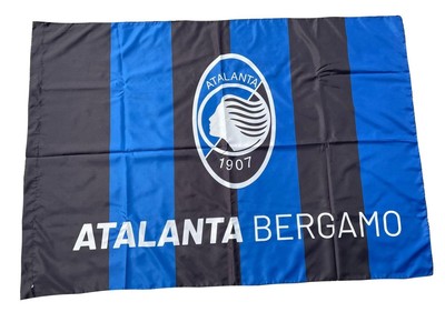 Bandiera ATALANTA UFFICIALE grande misura cm. 100 x 140 in poliestere ...