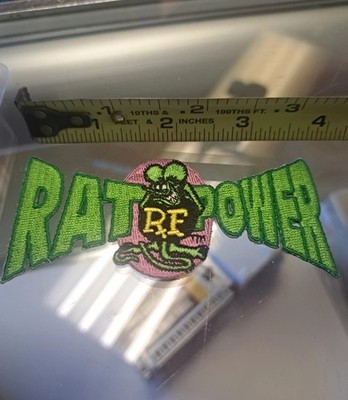 Rat Fink 3.75" Patch Rat Power Iron On Ed "Big Daddy" Roth Officially ...