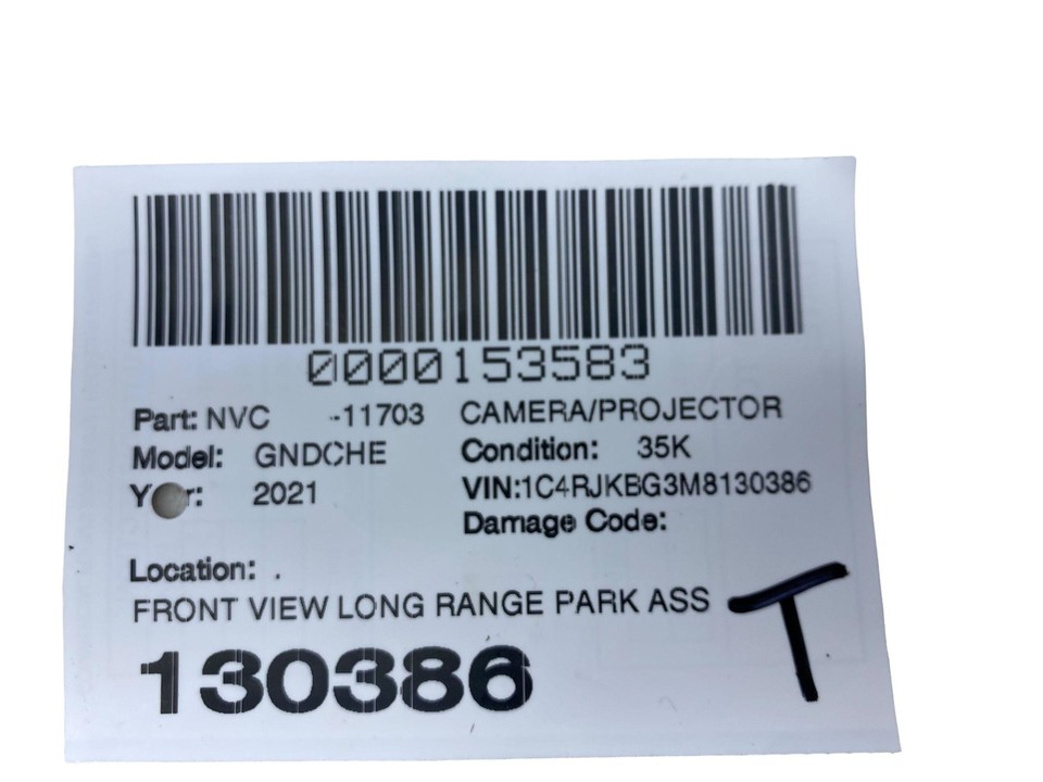 2021-2023 JEEP GRAND CHEROKEE L WL OEM FRONT VIEW LONG RANGE PARK ...