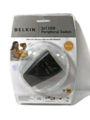 Belkin 2x1 USB Peripheral Switch New F1U201V 722868553473| eBay
