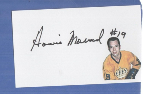Howie Menard Los Angeles Kings autographed index card | eBay